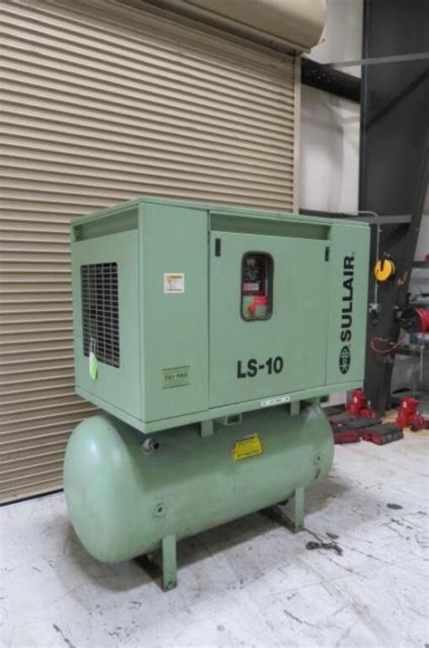Used Sullair Ls 10a 40h A Sul Rotary Screw Air Compressor
