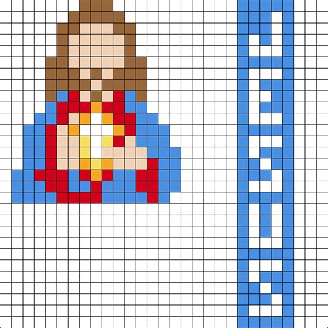 Jesus Perler Bead Pattern Bead Sprites Misc Fuse Bead Patterns