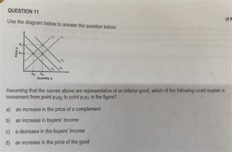 Solved Question 11use The Diagram Below To Answer The
