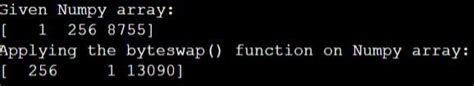 Byte Swapping In NumPy Coding Ninjas
