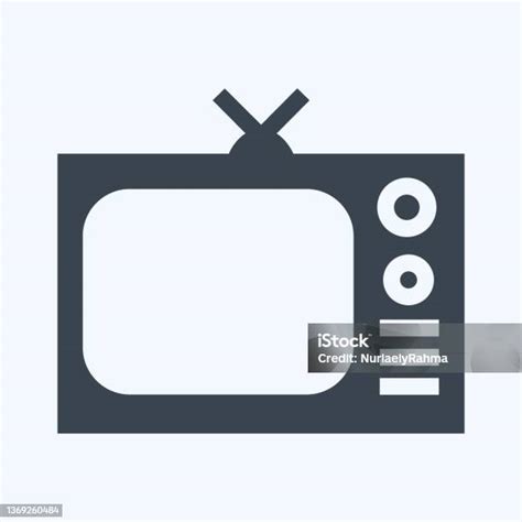 아이콘 Tv 글리프 스타일 간단한 일러스트 편집 가능한 스트로크 Lcd에 대한 스톡 벡터 아트 및 기타 이미지 Lcd 가상현실 노트북 Istock