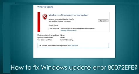 windows 7 update 80072efe hatasi updateleri görmeme problemi nasıl