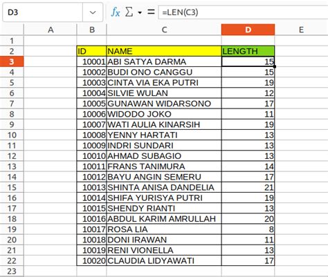 Libreoffice Calc Basics V Len And Concatenate