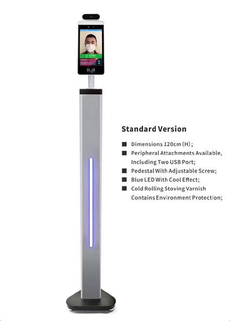 China Access Control System Temperature Testing Device With Face