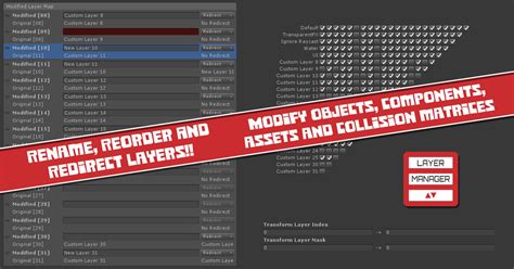Layer Manager Utilities Tools Unity Asset Store