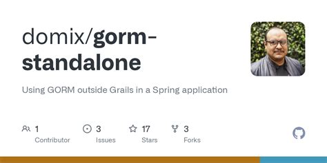 Github Domixgorm Standalone Using Gorm Outside Grails In A Spring