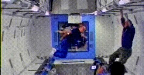 Watch An Astronaut Get Stuck In Microgravity
