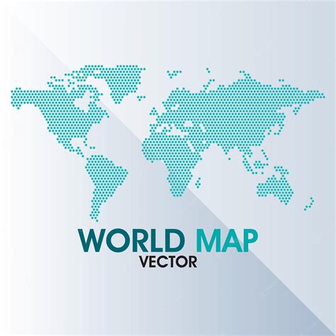 Premium Vector World Map Global Pattern Background