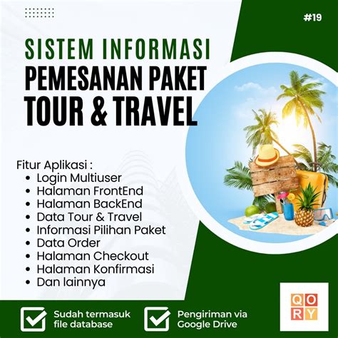 jual source code program aplikasi sistem informasi pemesanan paket tour