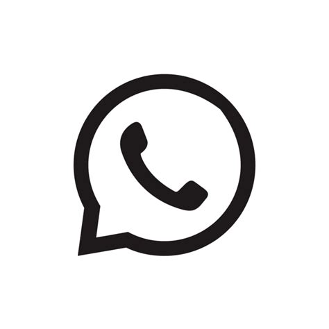 Whatsapp Preto E Branco Pngs Para Download Gratuito