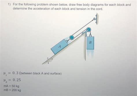solved 1 for the following problem shown below draw free