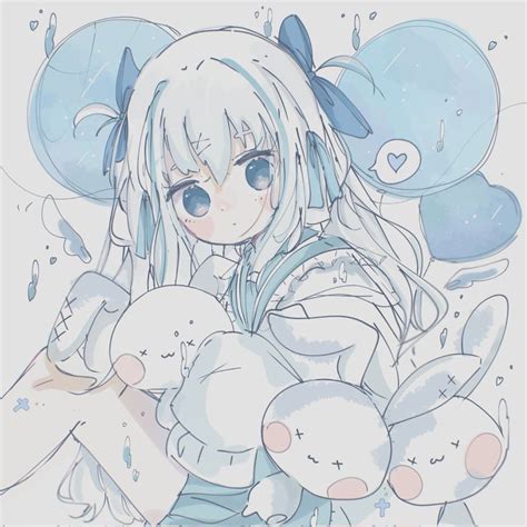 Pin By Yoon⁷ On Anime Blue Aesthetic Anime Artwork Cute Anime Chibi