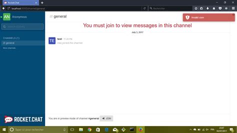 Anonymouse Room Join Invalid User · Issue 7396 · Rocketchatrocketchat · Github