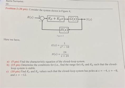 Solved Problem Pts Consider The System Shown In Chegg