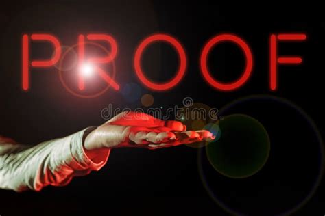 Sign Displaying Proof Business Overview Evidence Or Argument