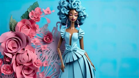 Premium Photo Beautiful Barbie Doll Modeling Generate Ai