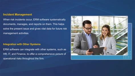 The Role Of Erm Software In Managing Operational Risks In Financial Institutions Ppt