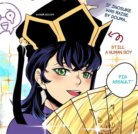 What If Inosuke Was Raised By Douma Art By Lawsnow56 On Twitter Rkimetsunoyaiba