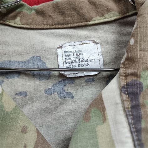 US Army MEDIUM REGULAR Uniform Top Ocp Pattern 19o4 Etsy