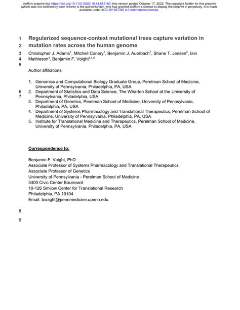 pdf regularized sequence context mutational trees capture variation