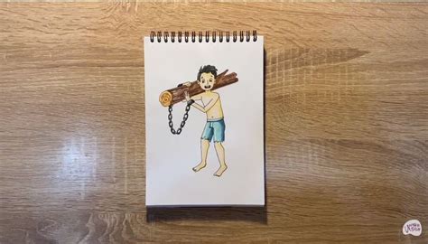 Как нарисовать раба карандашом и скетч маркерами для начинающих Рисунок поэтапно и легко для