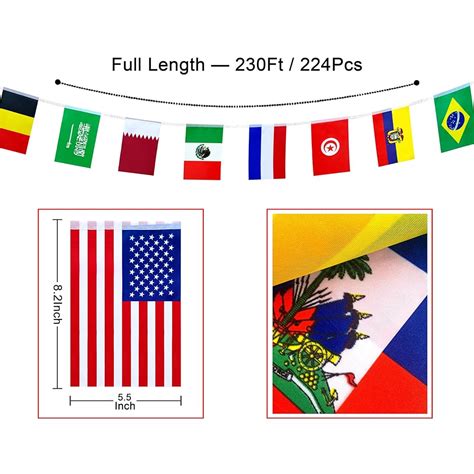 Internasjonale Flagg Banner