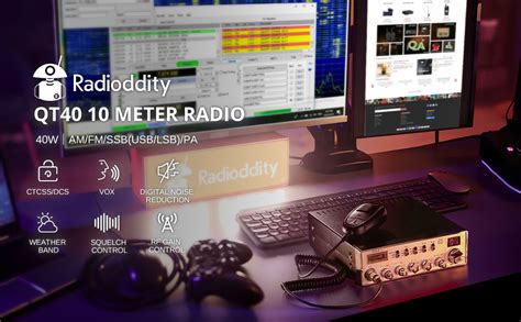 Radioddity Qt40 10 Meter Ssb Ham Radio Digital Noise Reduction 40w