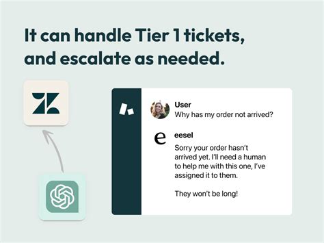 Ai Chatgpt Agents By Eesel App Integration With Zendesk Support
