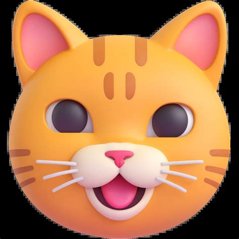 Cute Cat Face Emoji With 3 Expression Emoji Ai Emoji Generator