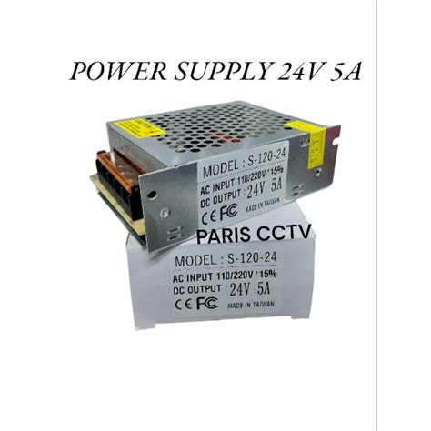 Jual Switching Power Supply Psu 24v 5A High Quality 24volt 24 Volt 5 Ampere Travo Trafo Adaptor