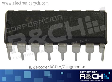 Nte7448 Ttl Decoder Bcd P 7 Segmentos 74ls48 Electronica Randch
