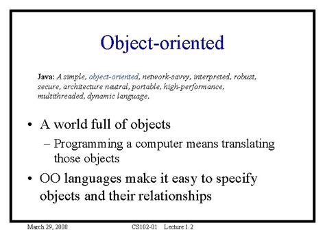 Introduction To Java A Simple Objectoriented Networksavvy Interpreted