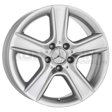 17 Inch Light Alloy Wheels 5 Spoke Design C Class W204 Genuine