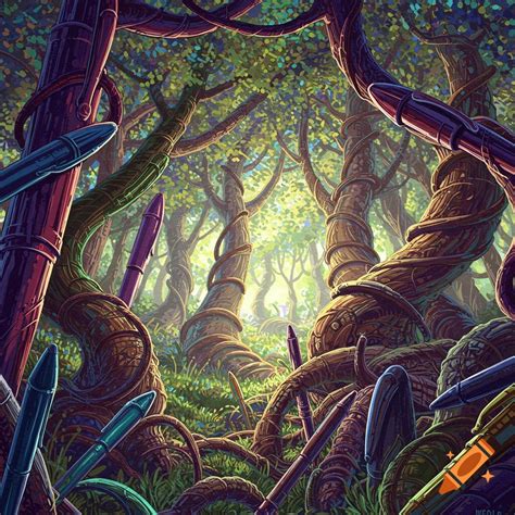 Alien Forest Art