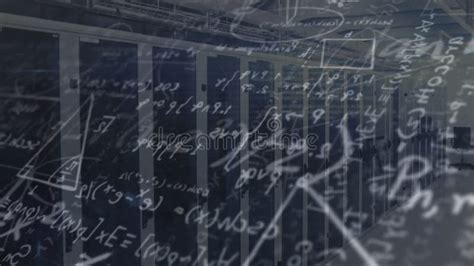 overlaying mathematical equations and graphs in school animation