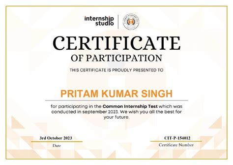Pritam Kumar Singh On Linkedin Internshiptest