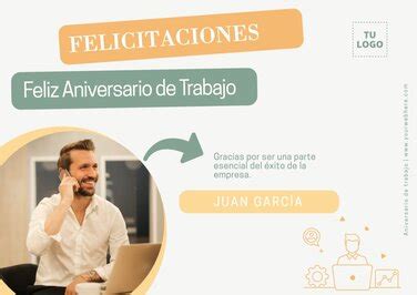 Crea Una Tarjeta De Aniversario De Trabajo Con Plantillas Gratis