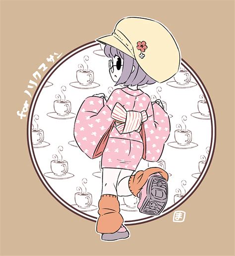 Safebooru 1girl Back Black Eyes Black Hair Bob Cut Brown Background