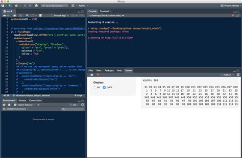 Option Width Reset When Rstudio Viewer Windows Size Changed