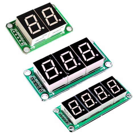 Modulo display 7 segmentos 2/3/4 digitos con controlador estatico 74HC595 Tipo 2 Dígitos