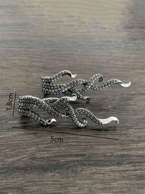 Octopus Tentacle Earrings Octopus Earrings Octopus Studs Tentacle