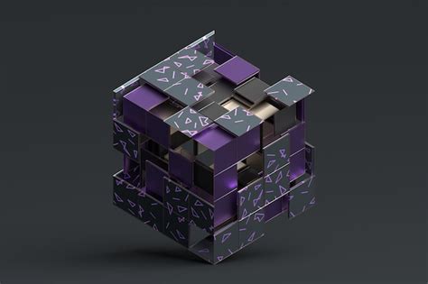 Premium Photo Abstract 3d Rendering Of Geometric Shapes