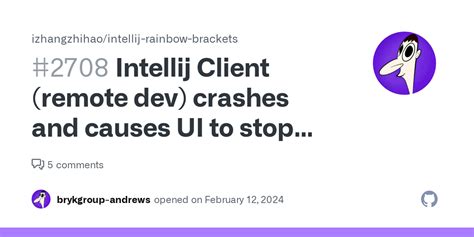 Intellij Client Remote Dev Crashes And Causes Ui To Stop Updating