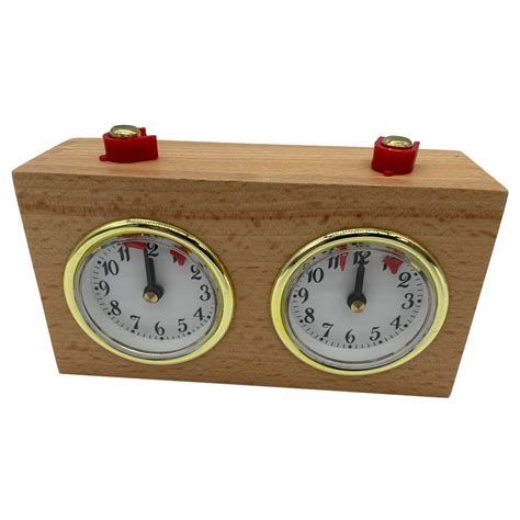 Wooden Analog Chess Clock Chess World