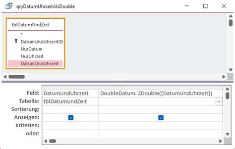 Tabellen Basics Datum Und Uhrzeit Access Basics