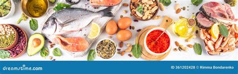 Variety Food Rich In Omega 3 Ala Epa Dha Healthy Fatty Acids Sources