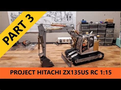 25 Build Rc Hitachi Zaxis Zx135us 115 Scale Excavator Part 3 Cab