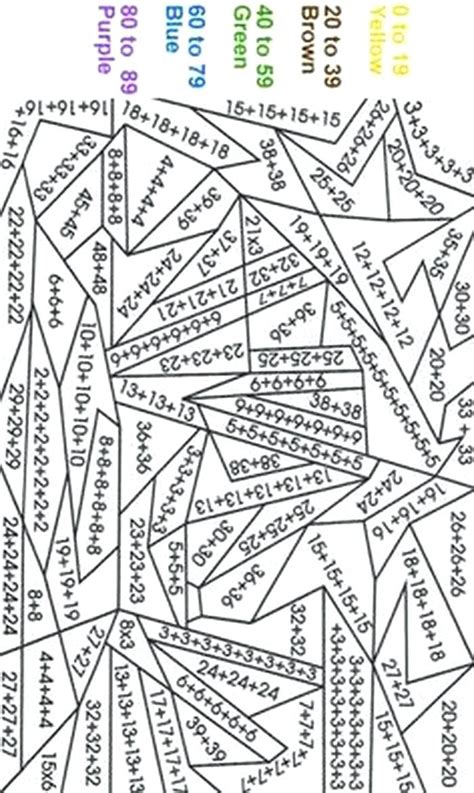 Coloring Multiplication Worksheets Grade 5 Free Printable