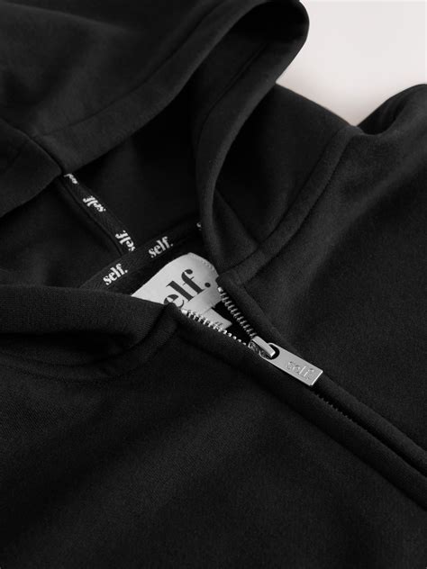 Buy Self Black Hooded Zip Through Jacket From The Next Uk Online Shop