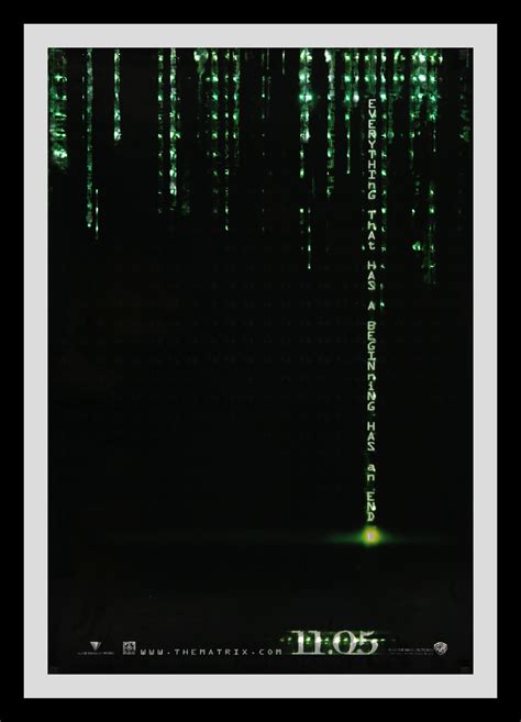 The Matrix Revolutions Advance Style Original Movie Poster Famous